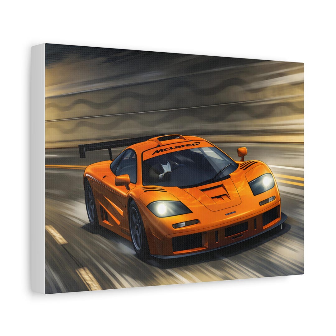 Mclaren F1 Canvas | Stretched Matte Racing Art - Etsy