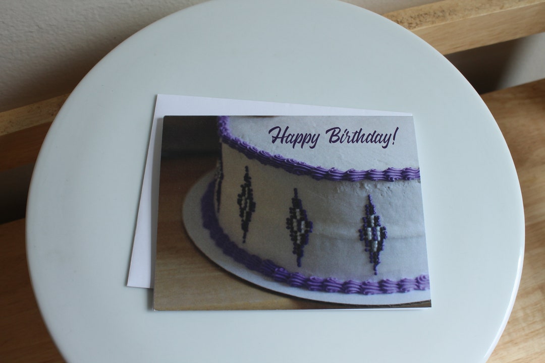Native Birthday Cake Card -SINGLE- - Etsy