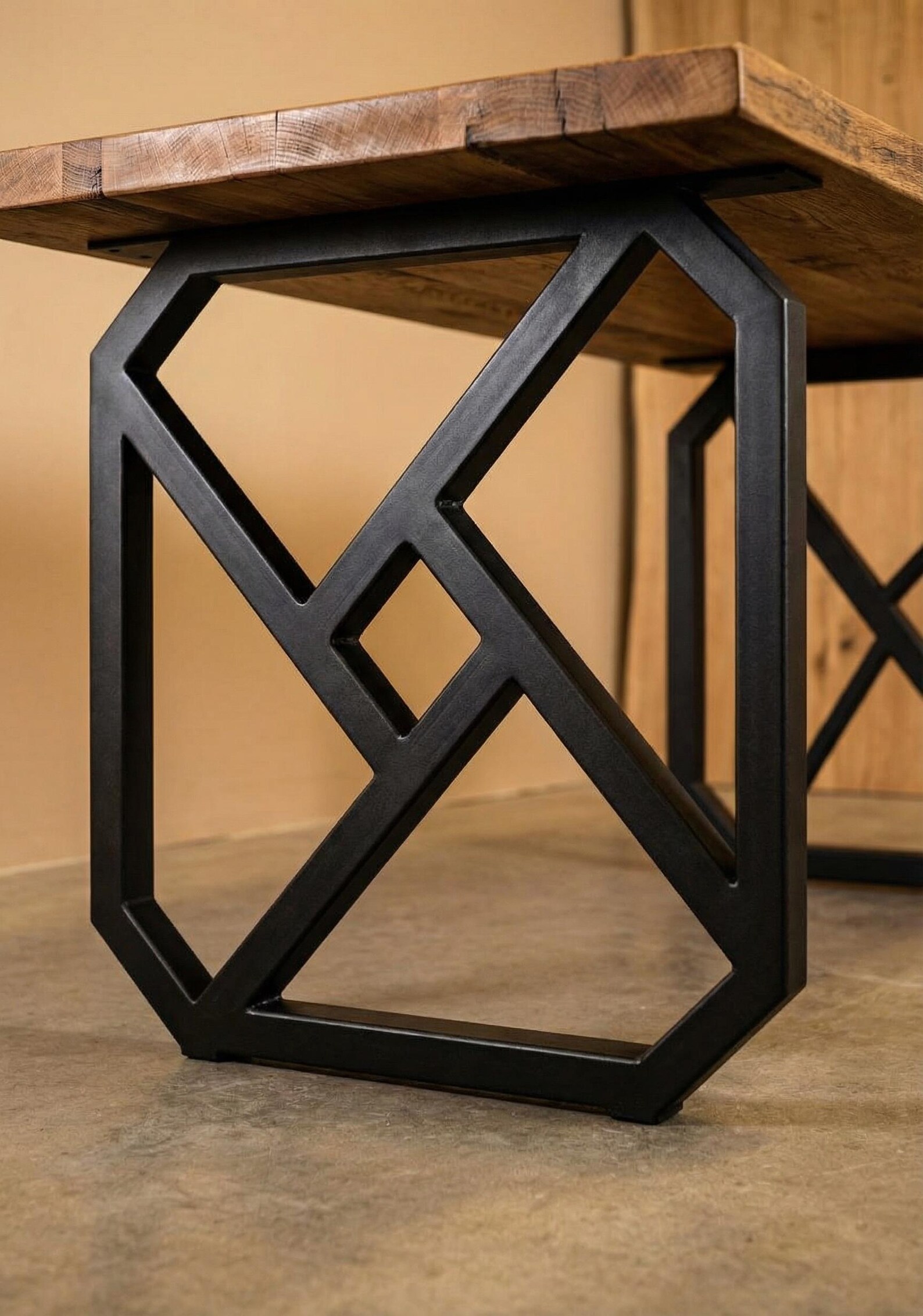Modern Minimalist Industrial Metal Table Leg – DIY Heavy Duty Steel ...