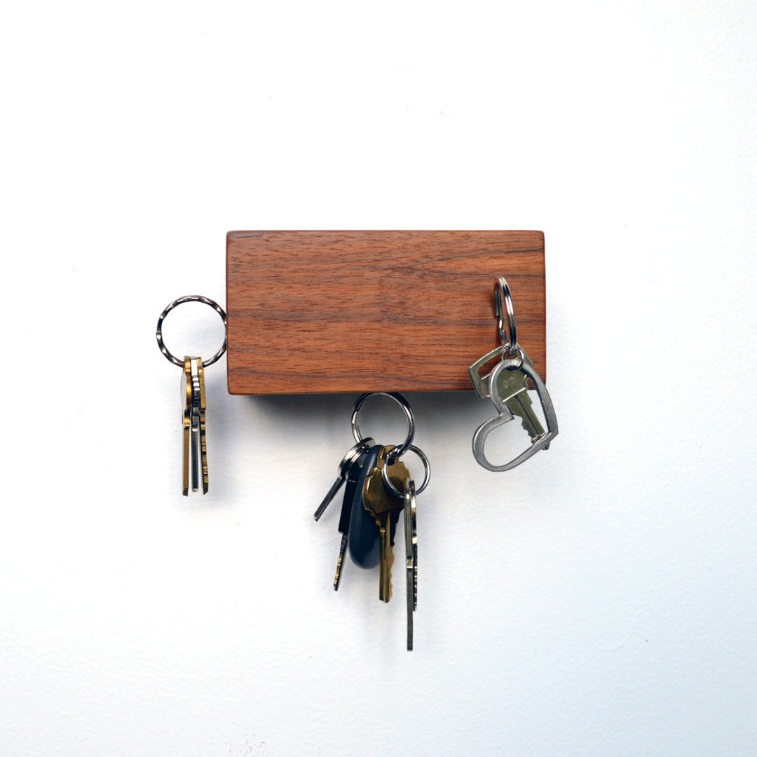 Wood Wall Magnetic Key Holder - Etsy