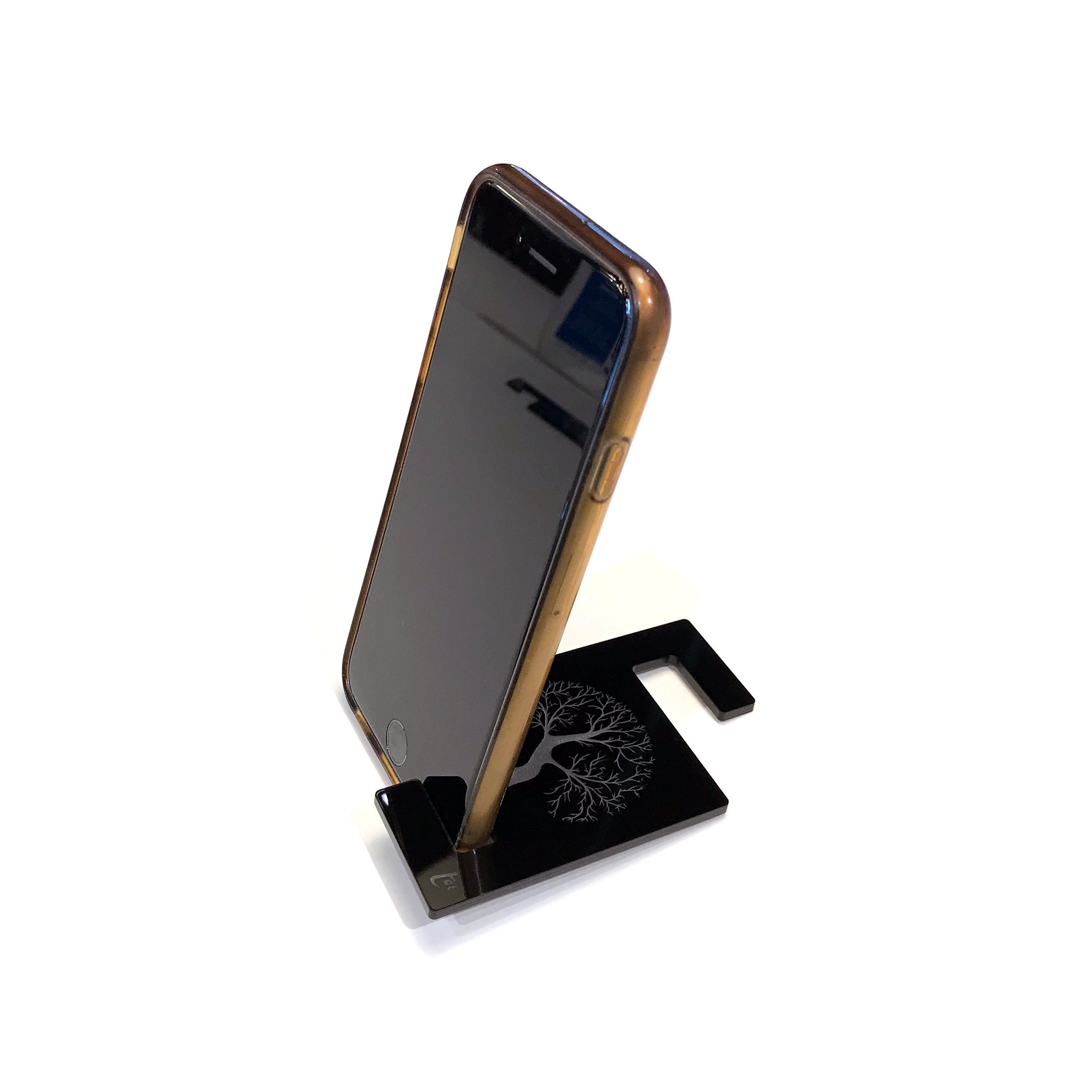 Glossy Black Phone Stand for Smartphones or Iphones for Handsfree Video ...