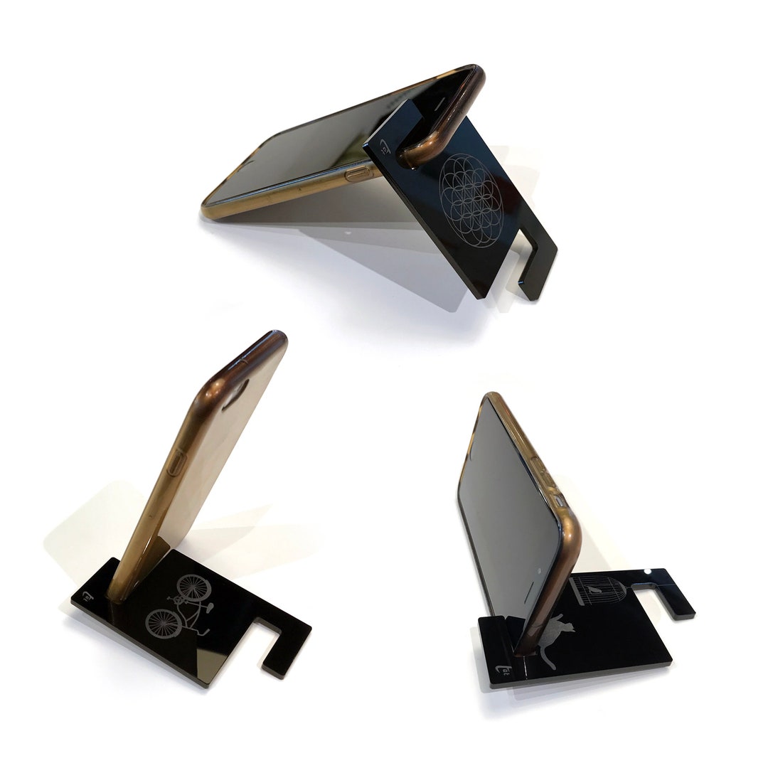 Glossy Black Phone Stand for Smartphones or Iphones for Handsfree Video ...