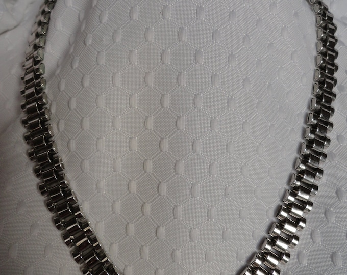 Vintage, 14K GS, Rolex Watch Style Chain Necklace. - Etsy