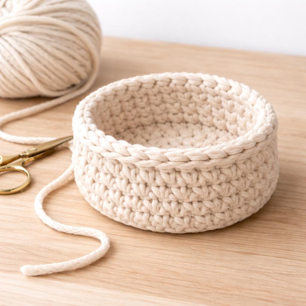 Chunky Crochet Basket Pattern | Easy Beginner Storage (PDF) - Etsy
