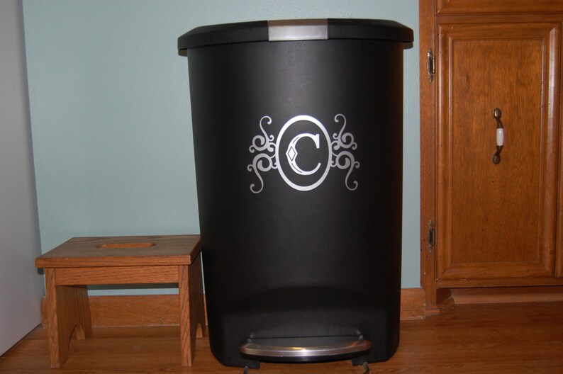 Monogram/Personalized Decal for Trash Can or Other Decor | Etsy