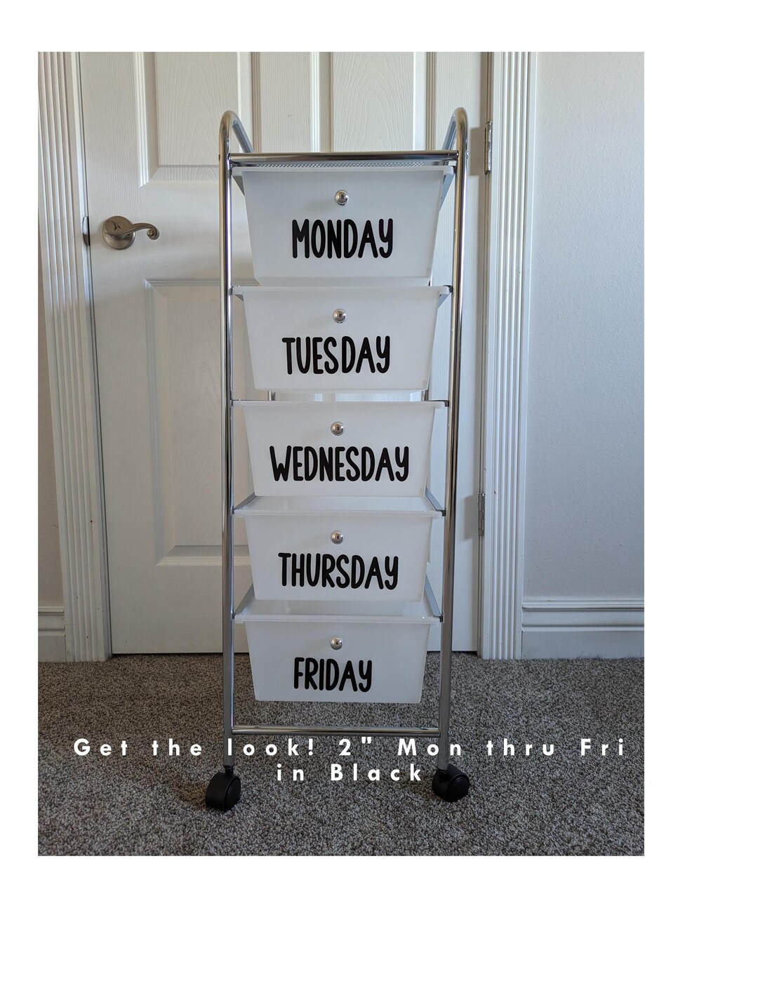 Days of the Week Label Set (decals Only) - Etsy