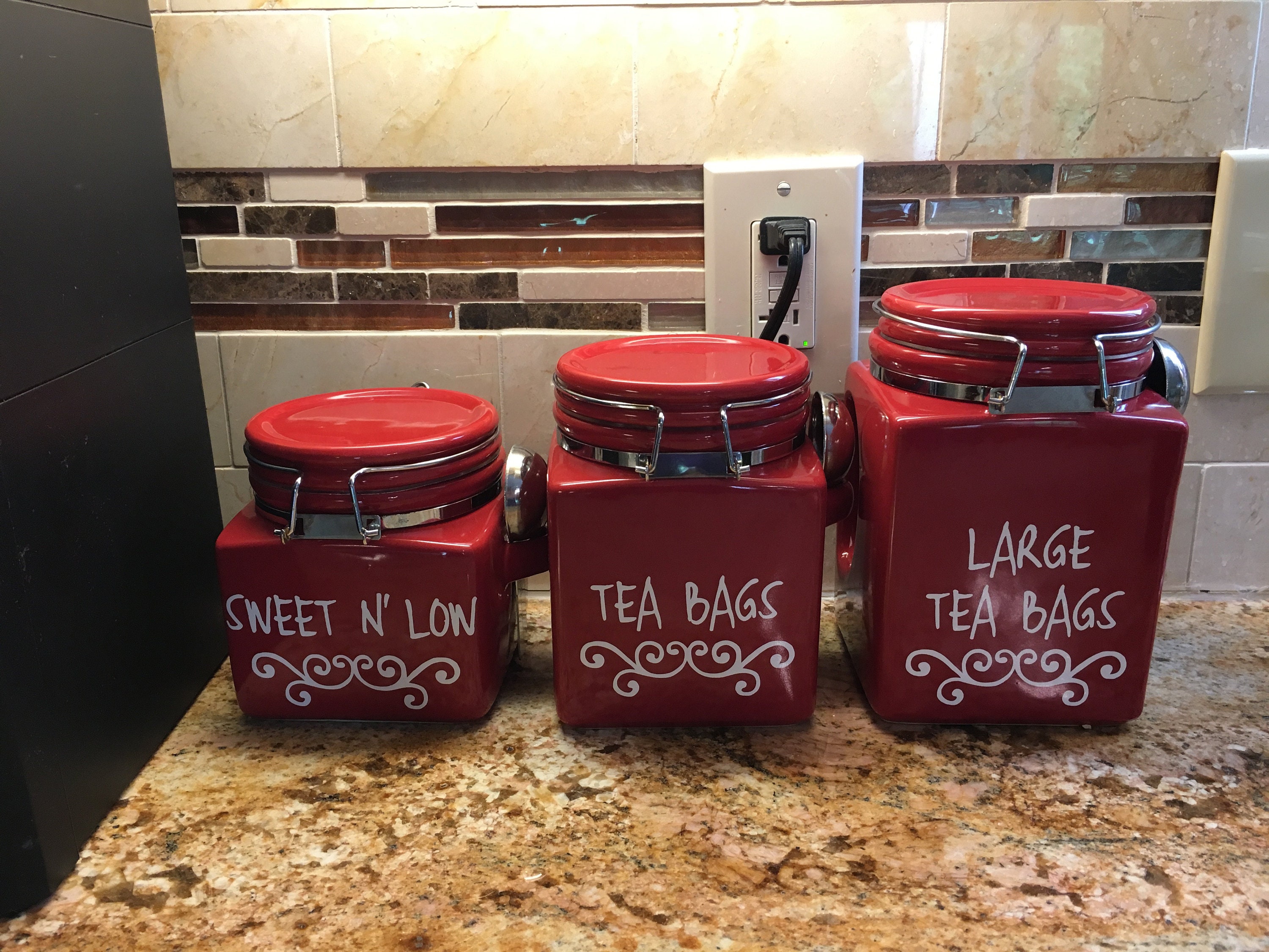 Custom Canister Label for Home Organization (decal Only) - Etsy