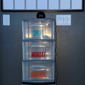 Days of the Week Label Set (decals Only) - Etsy