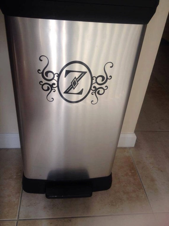 Monogram/personalized Decal for Trash Can or Other Decor - Etsy