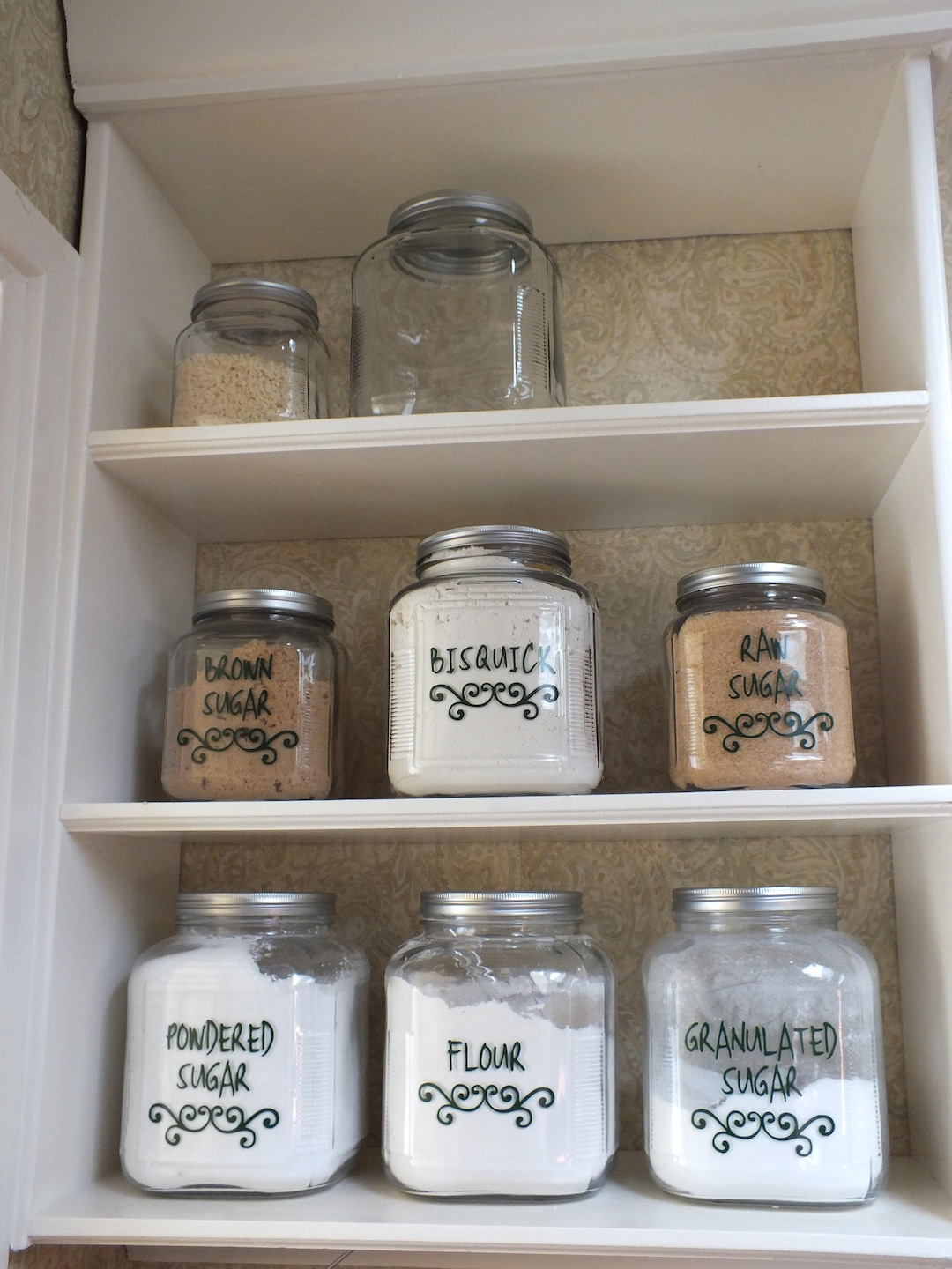 Custom Canister Label for Home Organization (decal Only) - Etsy