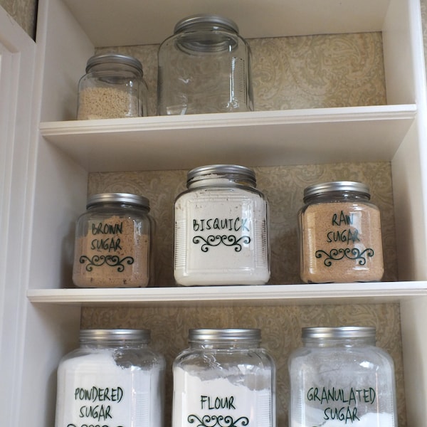 Canister Labels - Etsy
