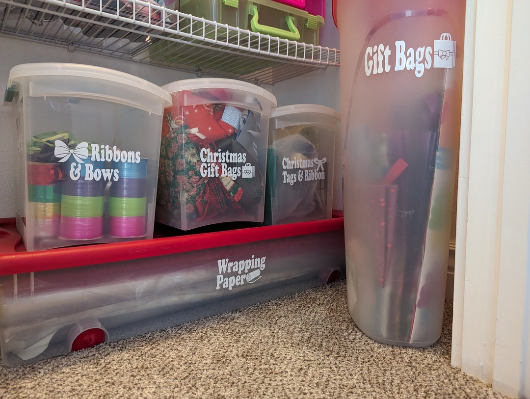 SMALL Storage Label or Decal for Holiday Storage and Pet Food decal ...