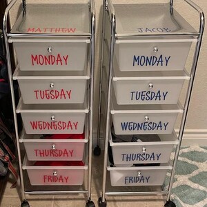 Days of the Week Labels - Etsy
