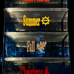 SMALL Storage Label or Decal for Holiday Storage and Pet Food decal ...