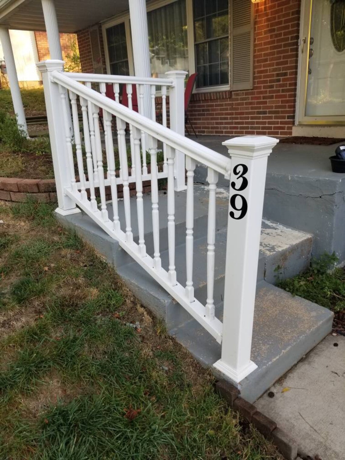 Custom House Number Decal | Etsy