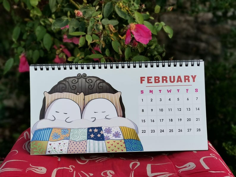 2026 Cute Cozy Scenes Desk Calendar | Cute Ghosts Calendar | Cozy ...