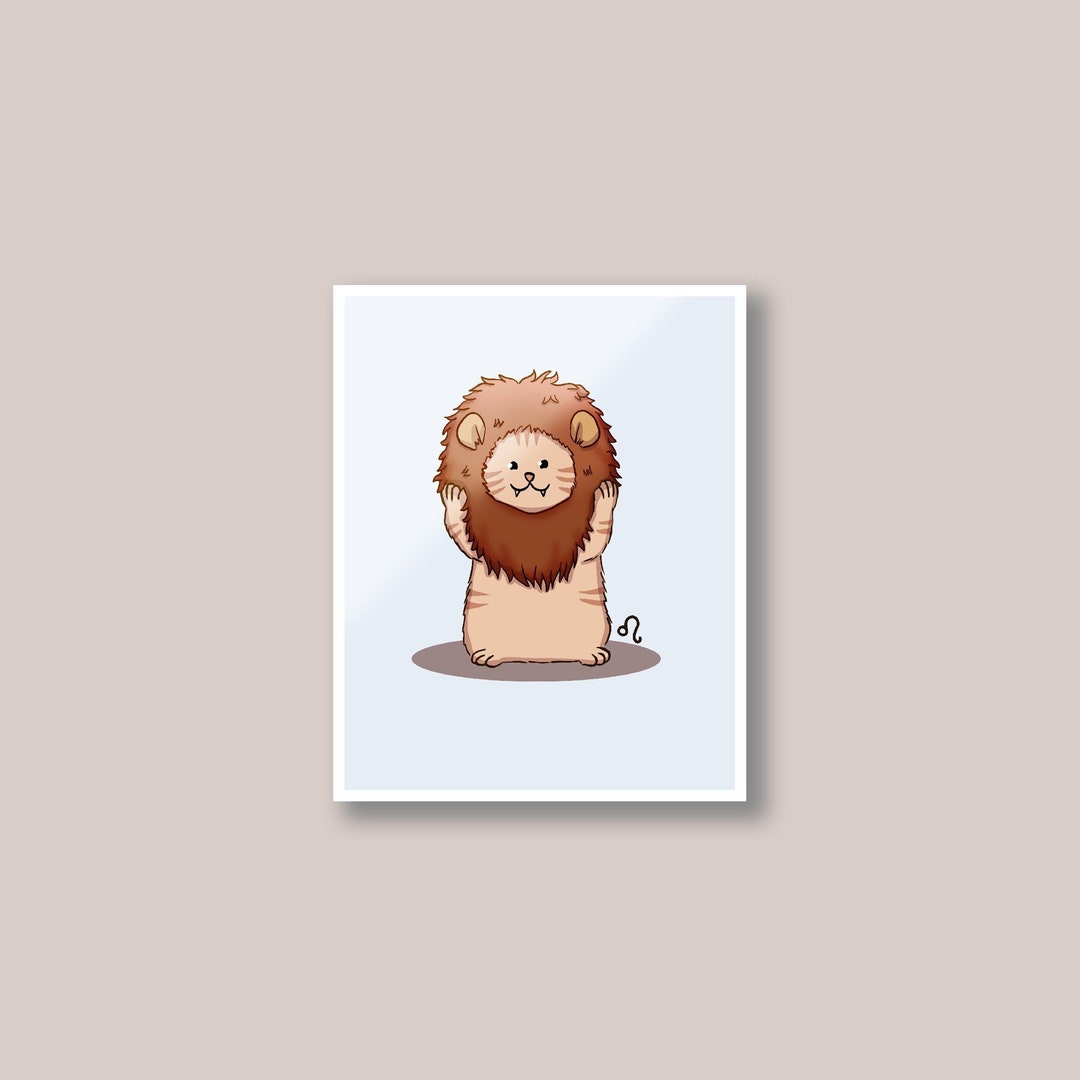 Leo Cute Astrological and Zodiac Sign | Personalized Zodiac Newborn ...