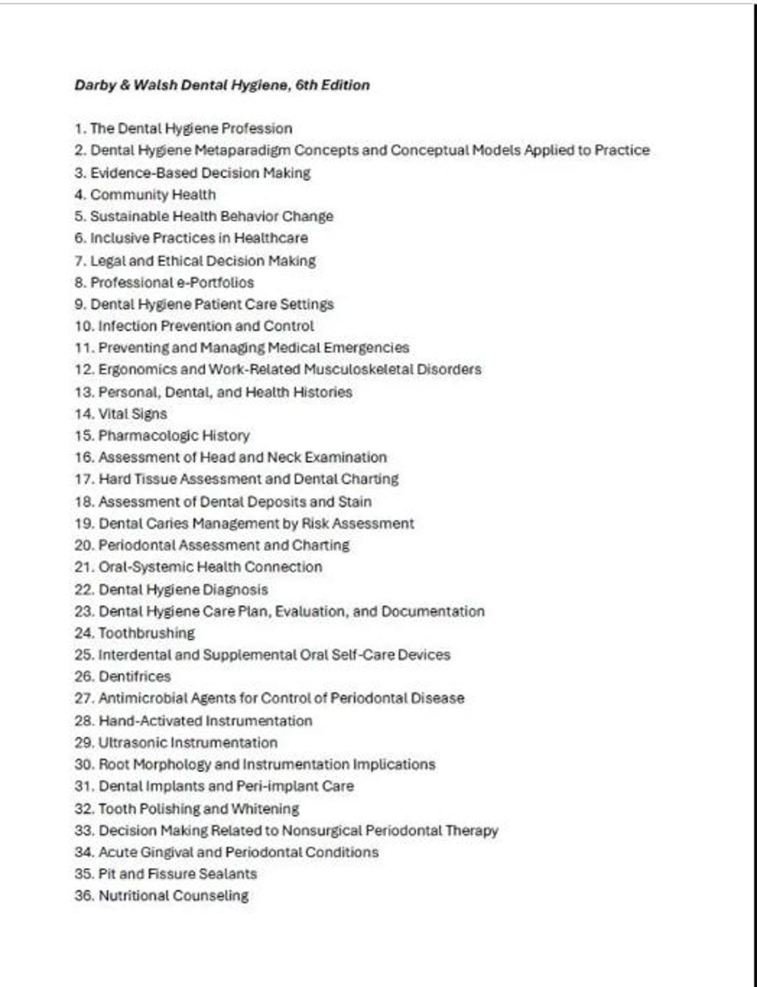 Practice Questions and Answers for Darby and Walsh Dental Hygiene ...