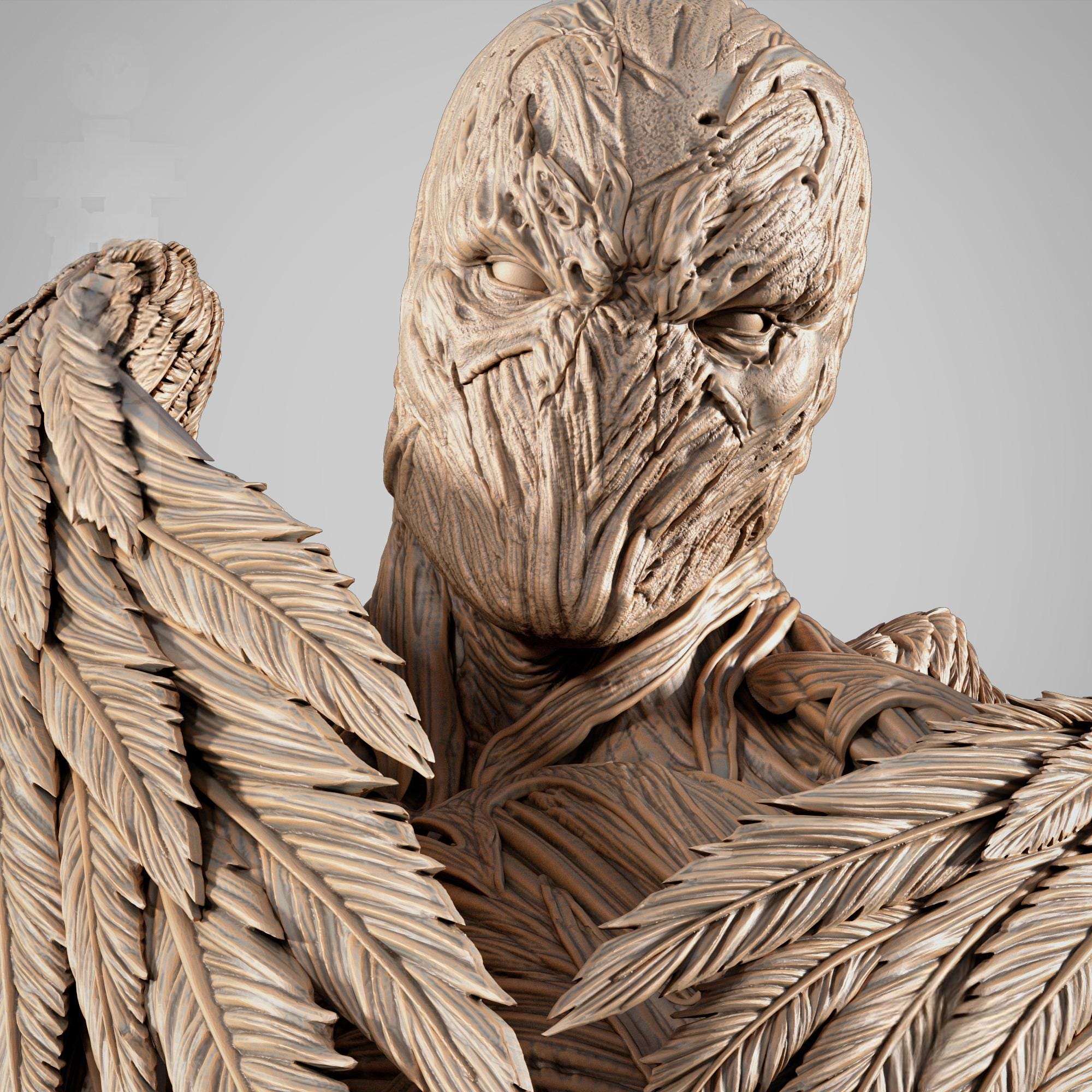 Fallen Angel Warrior Portrait Bust 365mm | Dark Fantasy Character Bust ...