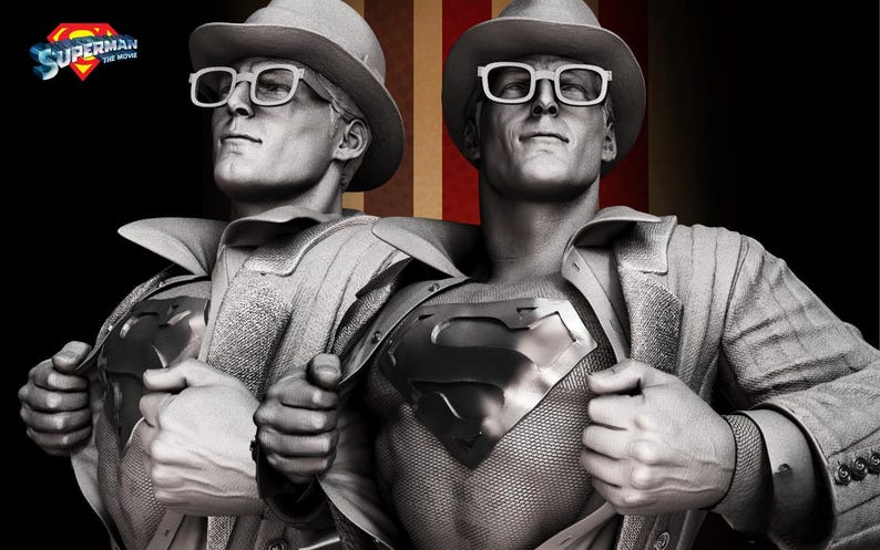 Superman Bust 1978 | Classic Movie Tribute Sculpture | STL 3D PRINT ...