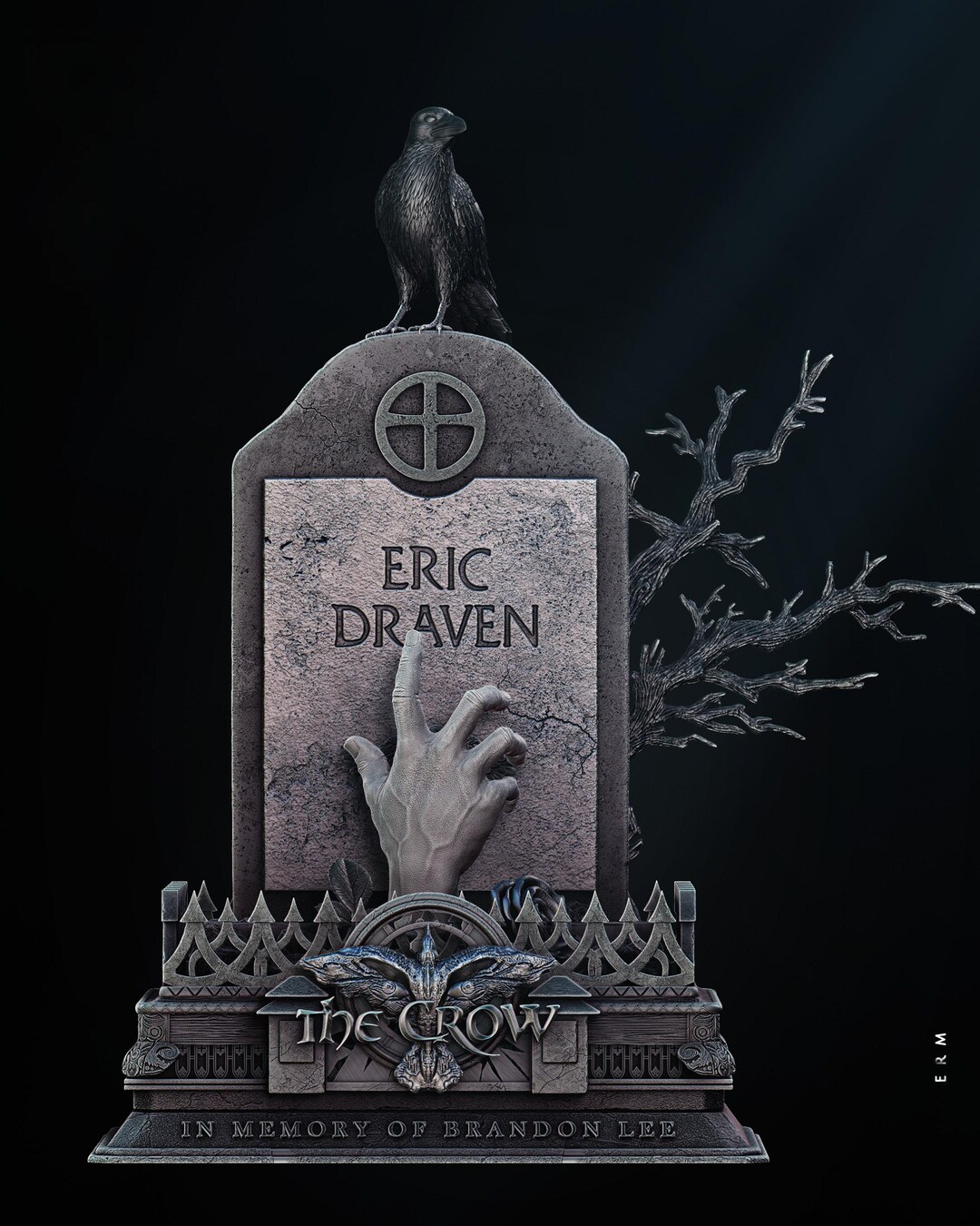 The Crow Sculpture | Iconic Character Figure | STL 3D PRINT Files - Etsy