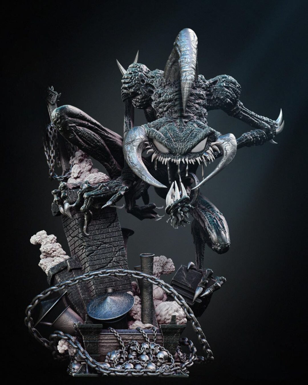 Violator Sculpture | Dynamic Character Figure | STL 3D PRINT Files - Etsy