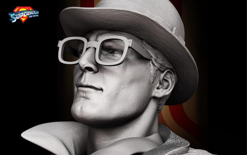 Superman Bust 1978 | Classic Movie Tribute Sculpture | STL 3D PRINT ...
