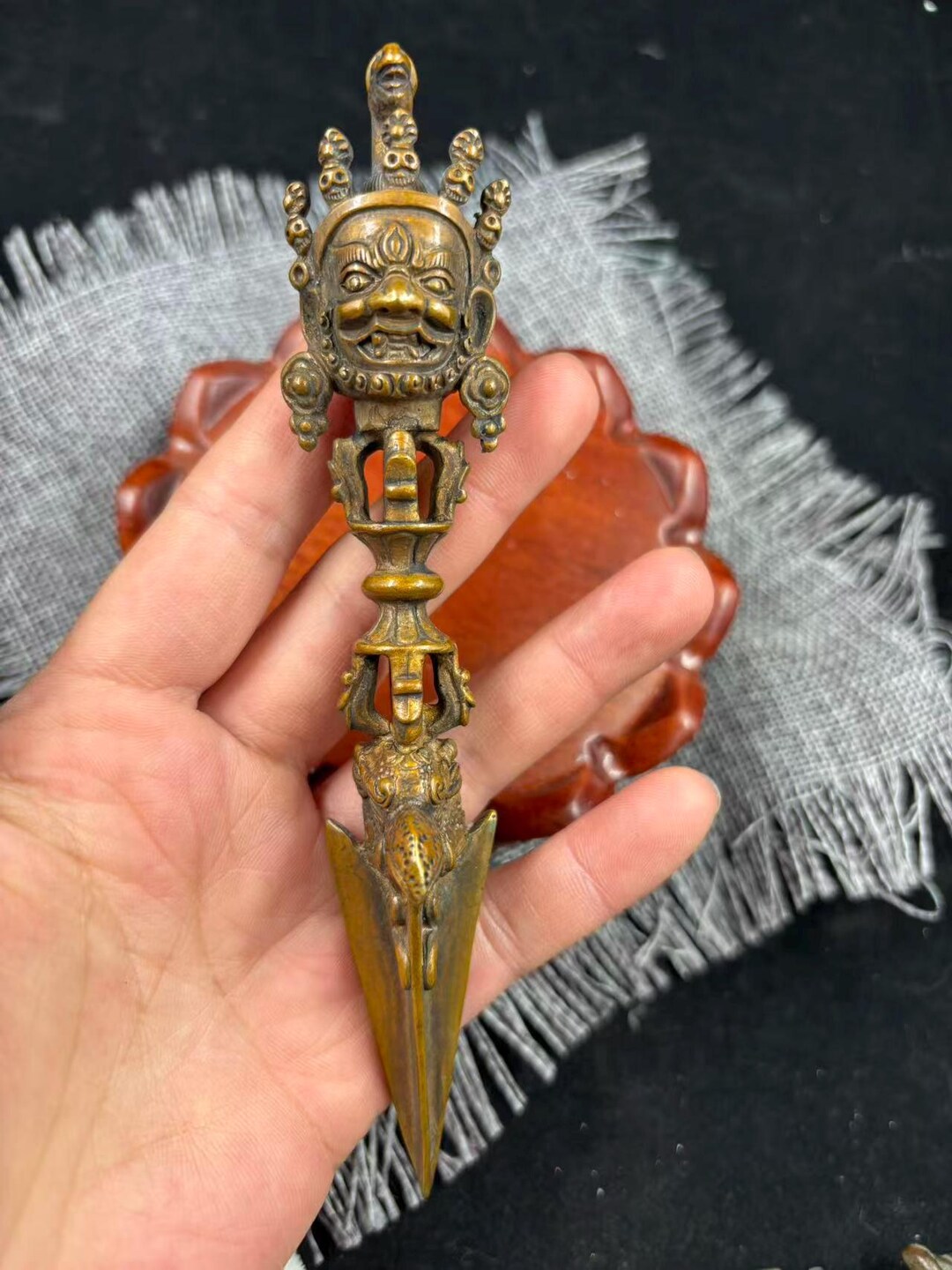 Copper Phurba Vajra Tibetan Ritual Tool Feng Shui Charm - Etsy