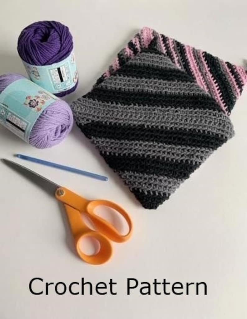 Easy Potholder Crochet Pattern Double Sided Downloadable - Etsy