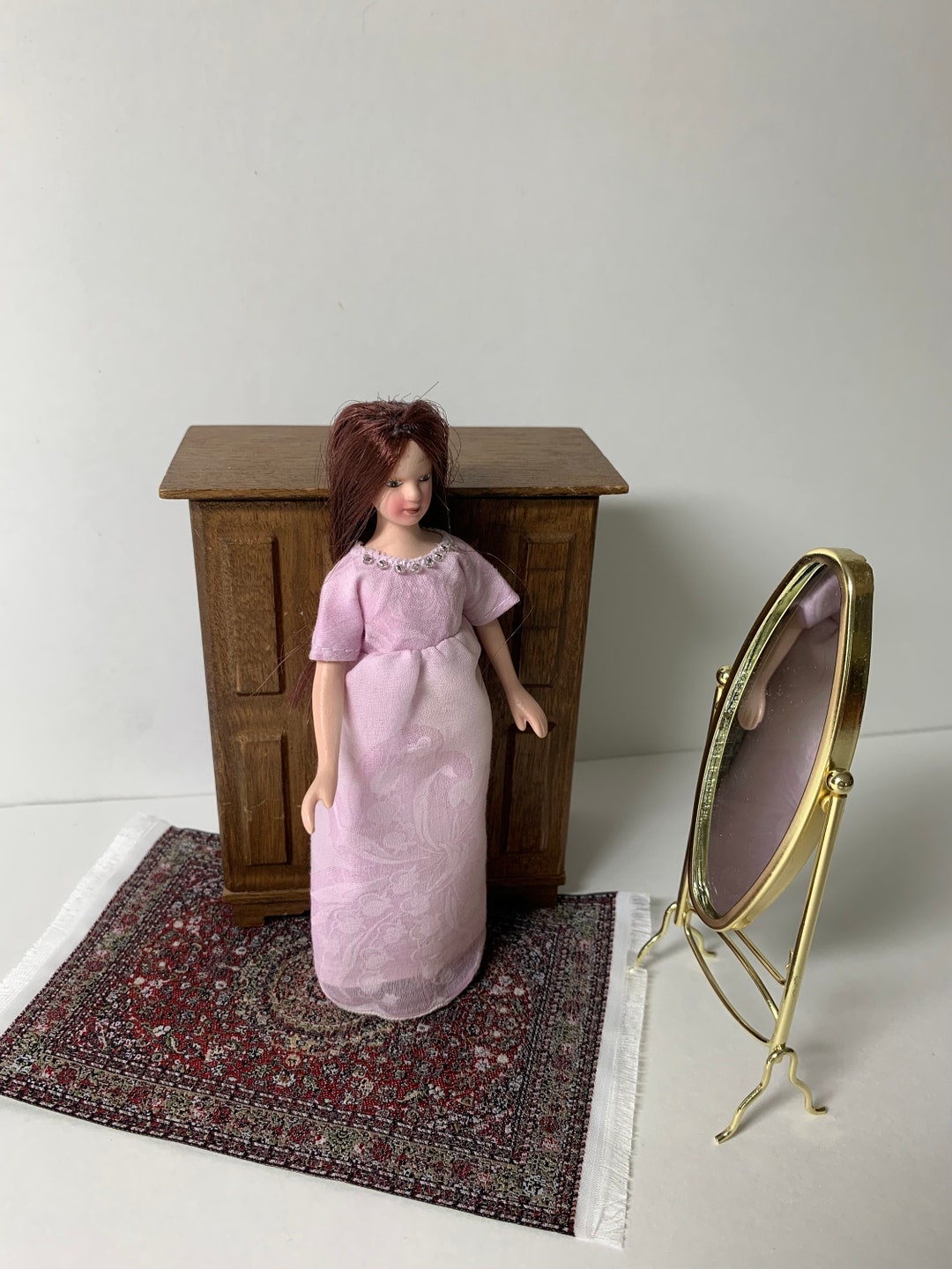 Doll Gown Bridgerton Regency Era Style For 6inch Doll In 1 12 Scale For