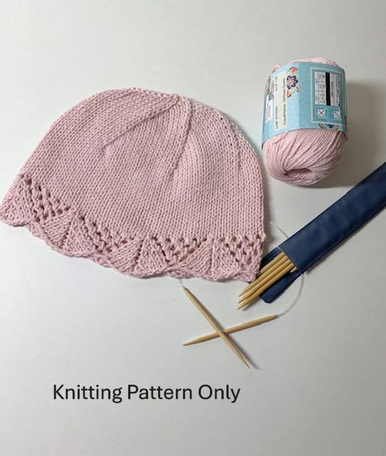 Knitting Pattern: Cotton Chemo Hat for Women (PDF Download, Beginner ...