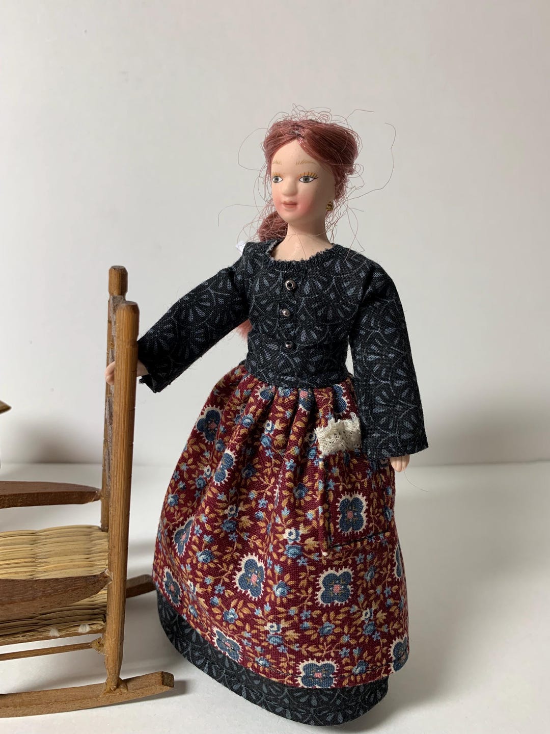 Miniature Doll Clothes Hand Made From Vintage Fabrics and Lace, 1:12 ...