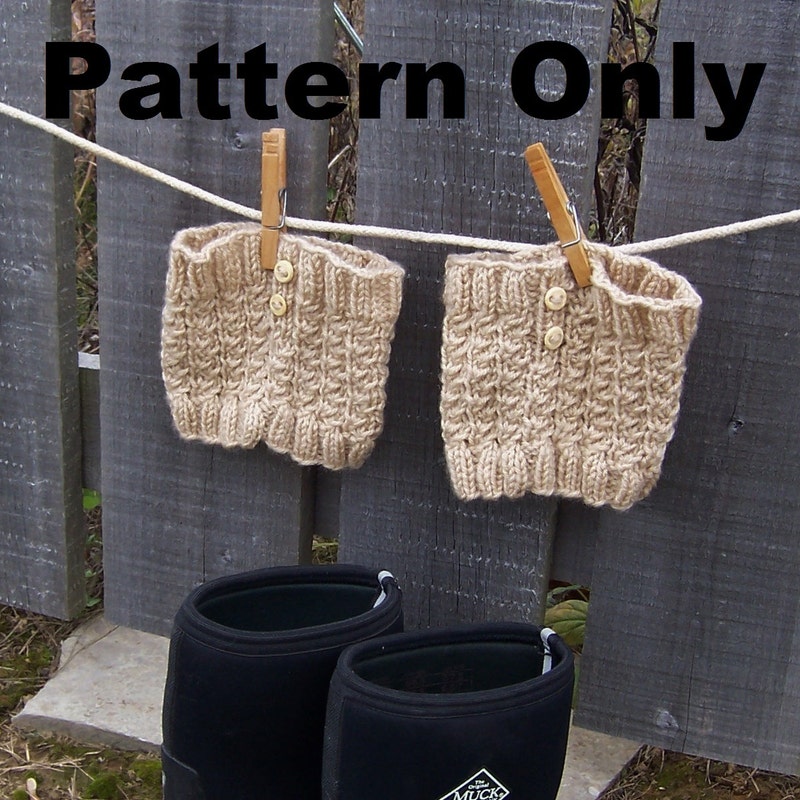 Knitted Boot Cuffs - Etsy