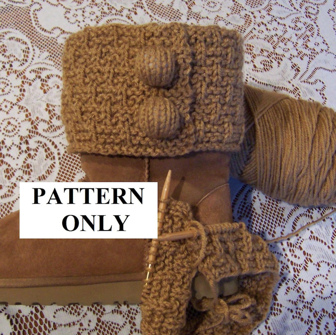 Knit Boot Sweater Pattern - PATTERN Only, Download PDF Format, UGG ...