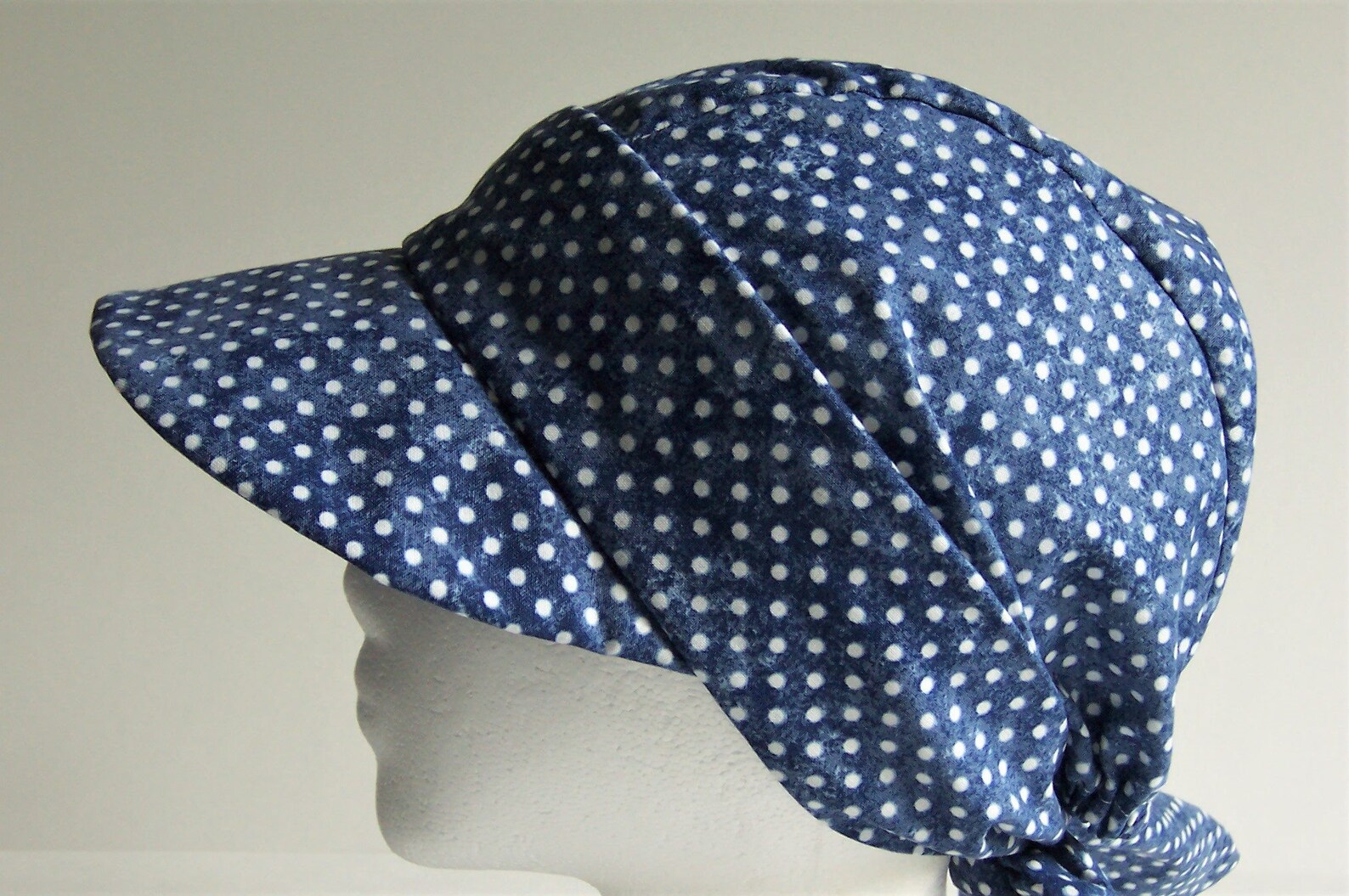 Baseball Style Chemo Cap with Ties Gift Wrapped Cancer | Etsy