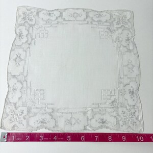 Vintage Madeira Lace Handkerchief: Embroidered Bridal Gift - Etsy