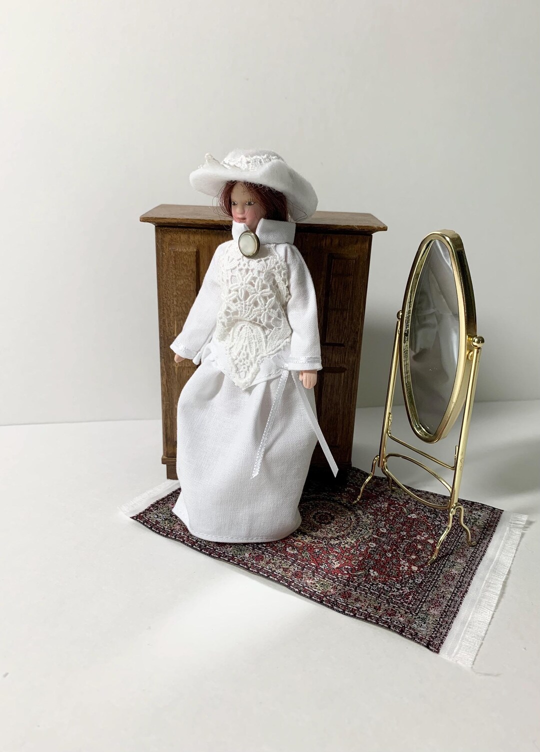 Gilded Age Doll Dress, 1890s Victorian Style, 6 Inch Dollhouse - Etsy