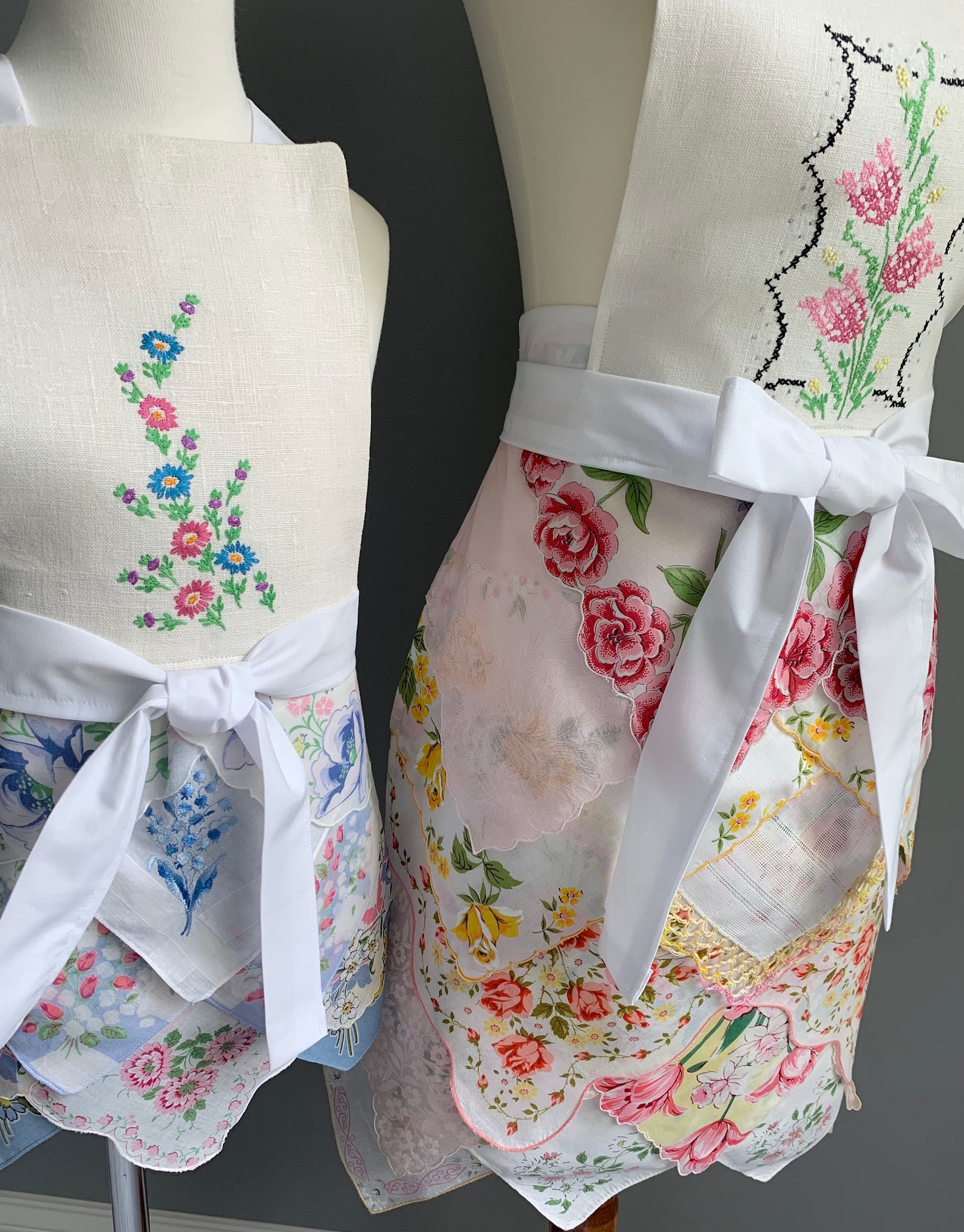 Mother and Daughter Handkerchief Aprons for Baking or Crafts - Etsy
