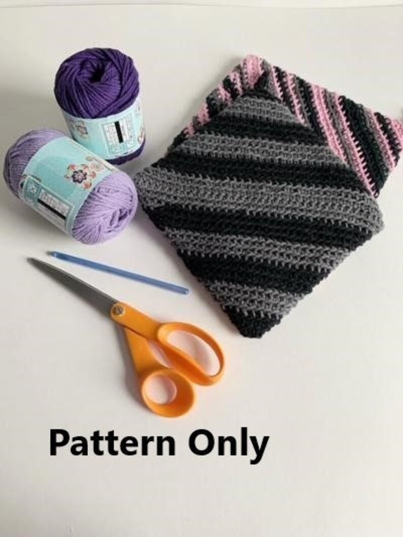Easy Potholder Crochet Pattern Double Sided Downloadable - Etsy