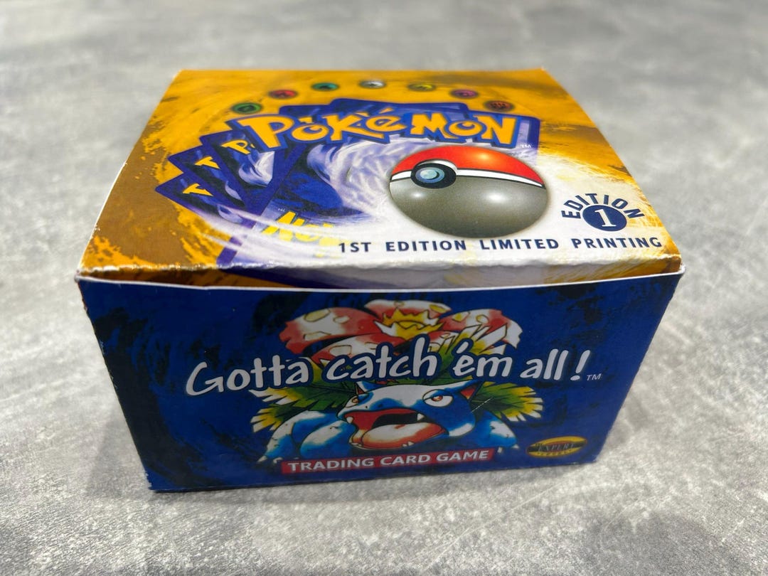 Print Your Own Base Set Booster Box Pokemon 1st Edition Proxy Replica ...