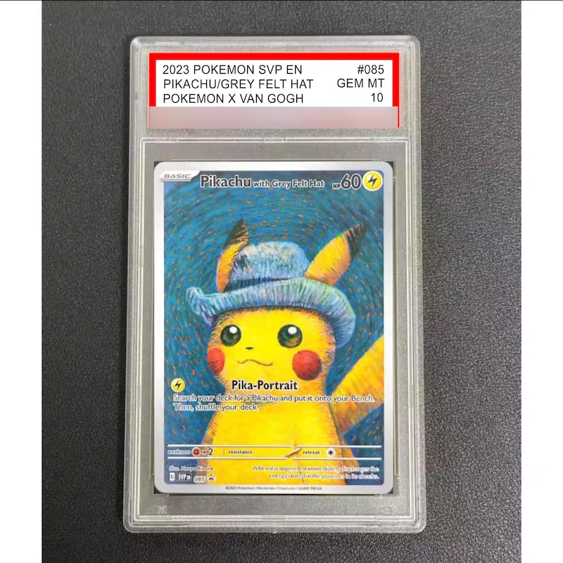 Psa Grade 10 Pikachu Illustrator Card - Etsy