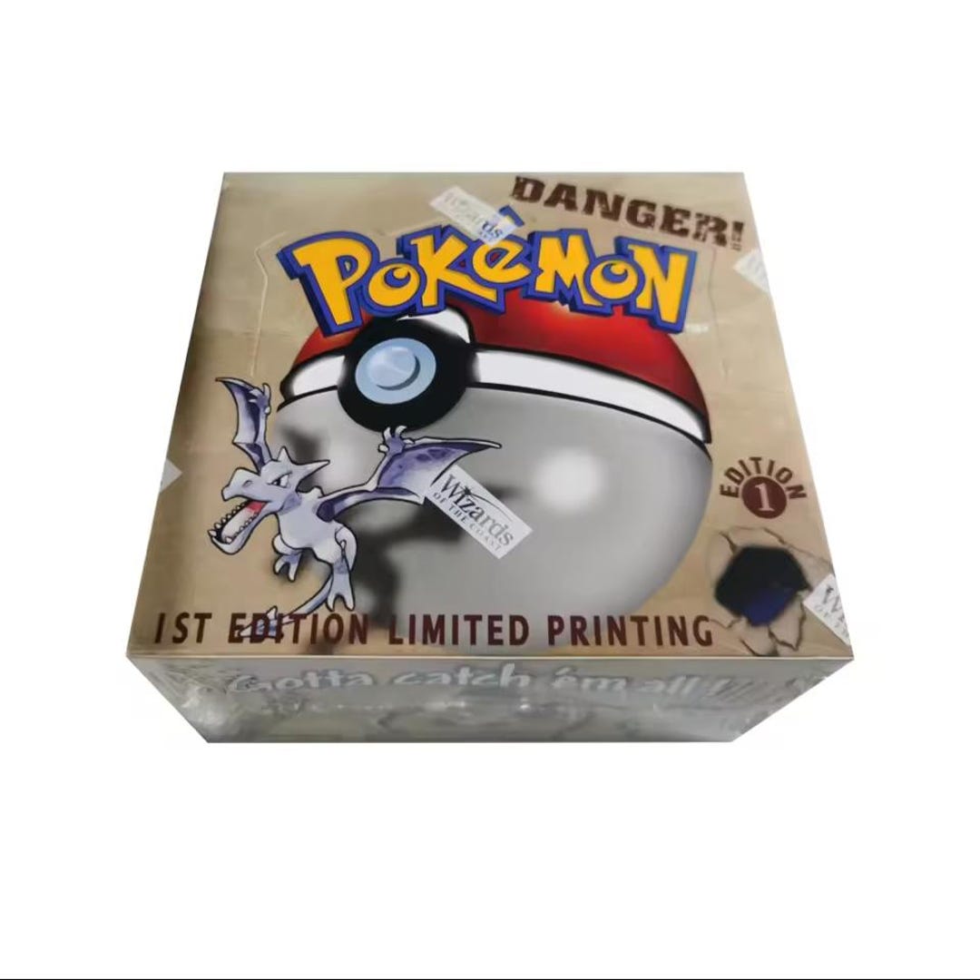 Pokemon First Edition Fossil Set Booster Box Proxy Replica Fan Art - Etsy