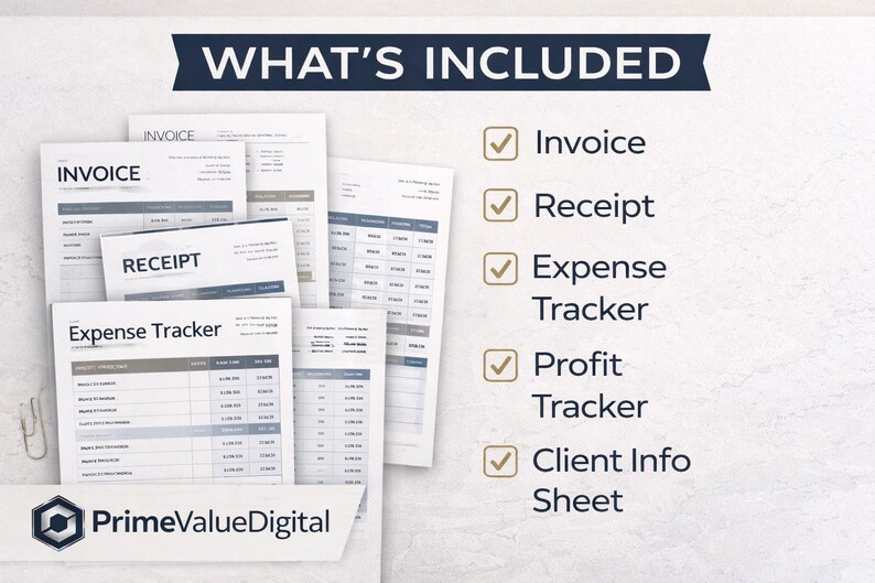 Invoice & Receipt Templates for Small Business | Editable Invoice and ...