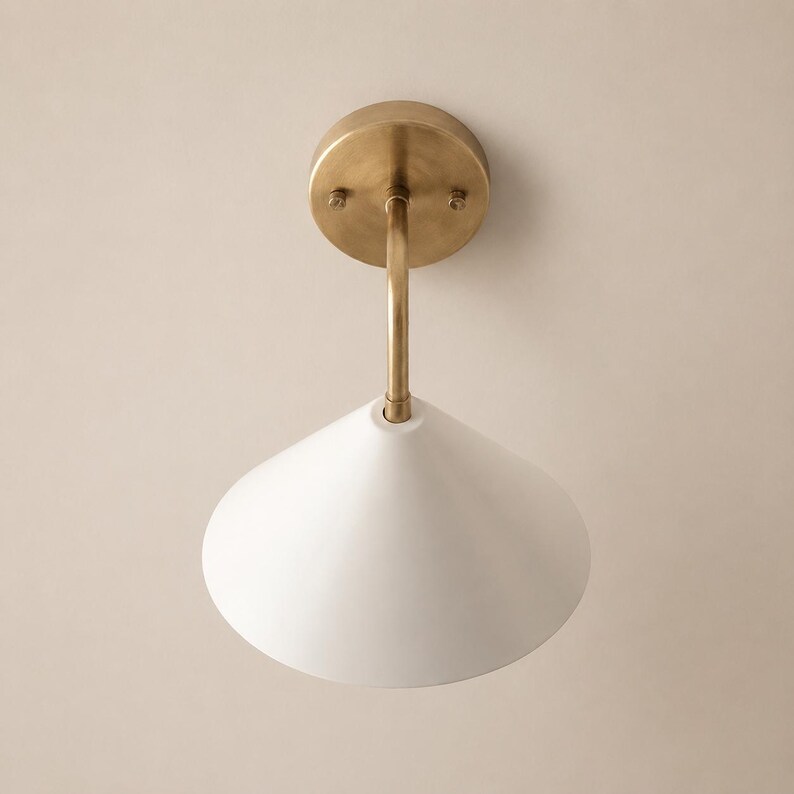 Buy Modern Cone Wall Sconce for Bedside Lighting - Minimal Reading Lamp ...