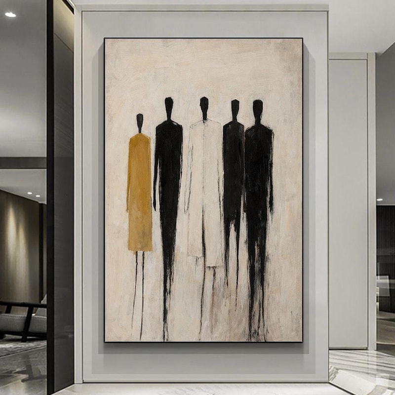 Abstract Art Human Figures - Etsy