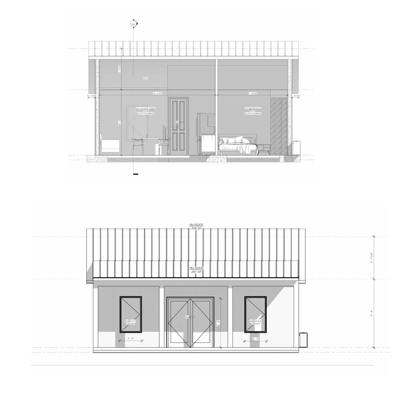 20'x28' 1 Bed 1 Bath - 560SF Tiny House Plans | Small House Plans ...