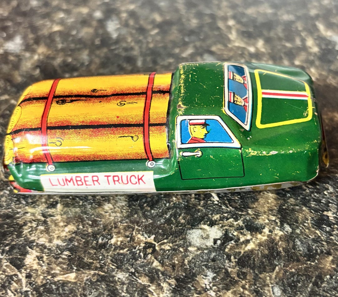 Vintage Nakamura Tin Toy Lumber Truck. - Etsy