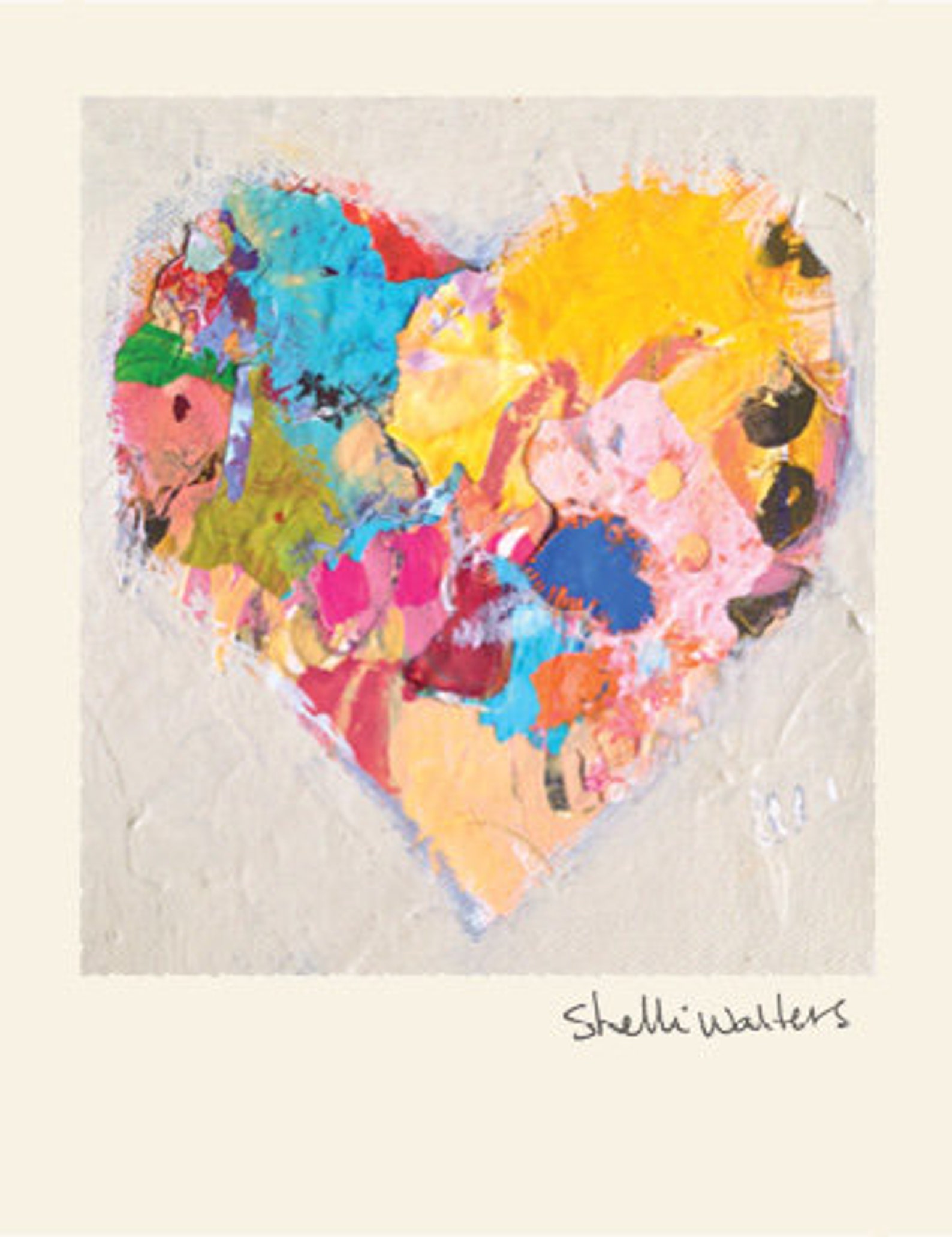 Love Heart Note Cards Set III - Etsy