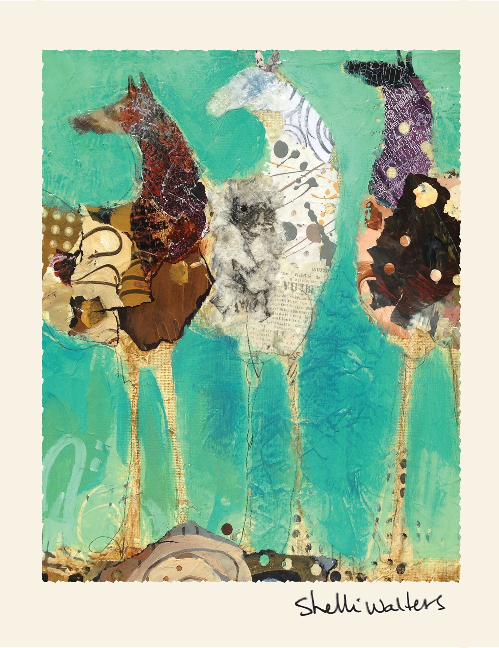 Wild Ponies Note Cards - Etsy