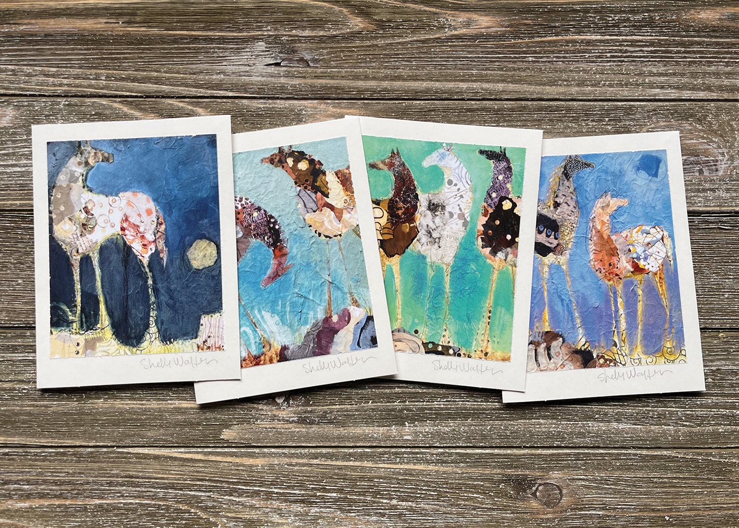 Wild Ponies Note Cards - Etsy